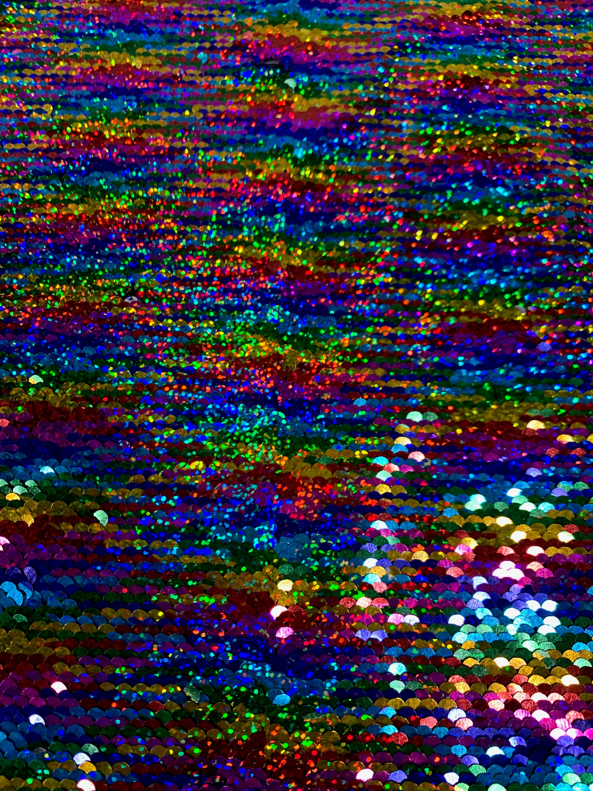Storm IRIDESCENT SILVER RAINBOW Two Tone Flip up Reversible Sequins ...
