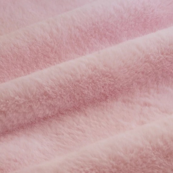 Mischa BABY PINK Ultra Soft Minky Rabbit Bunny 0.5 Pile - Etsy