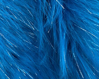 Amy PINK Tinsel Glitter Shaggy Soft Faux Fur Fabric for | Etsy