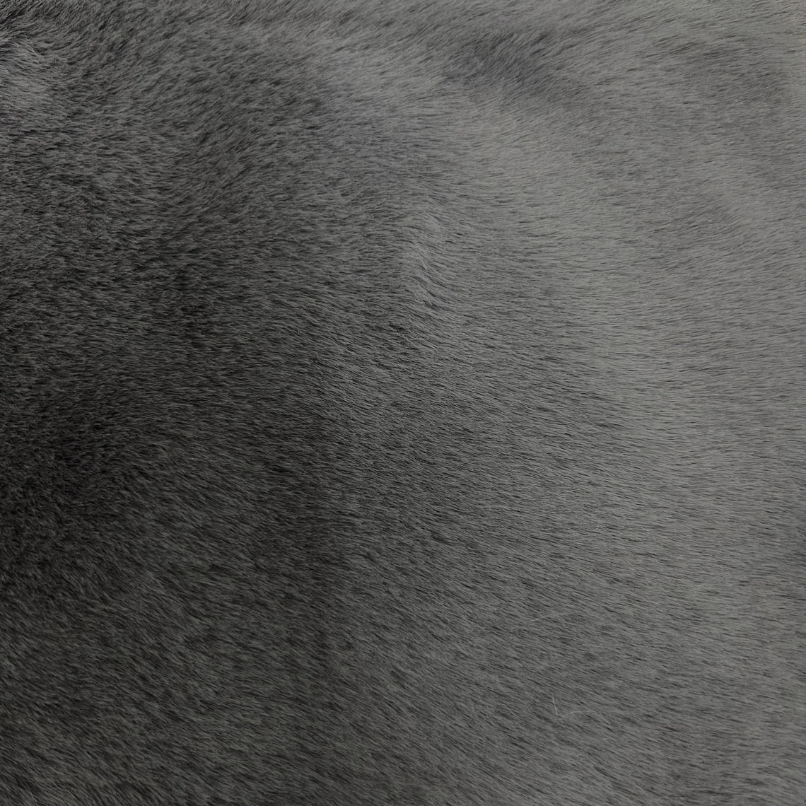 Ishya GREY Ultra Soft Minky Rabbit Short Pile Faux Fur Fabric for ...