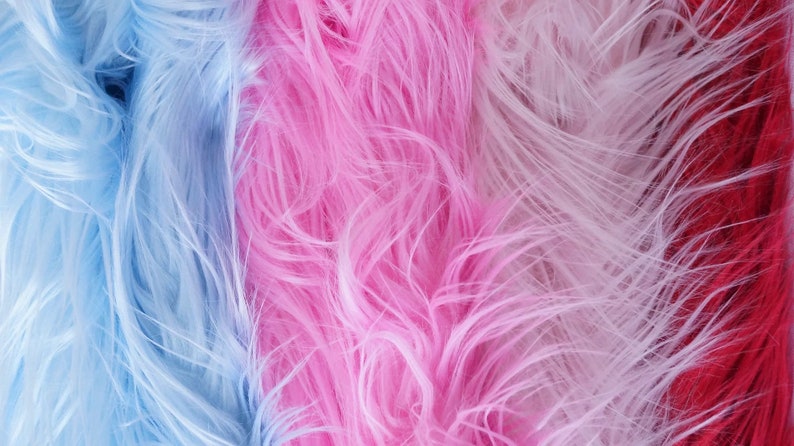 Anika PURPLE Soft 4 Long Pile Faux Fur Fabric for - Etsy