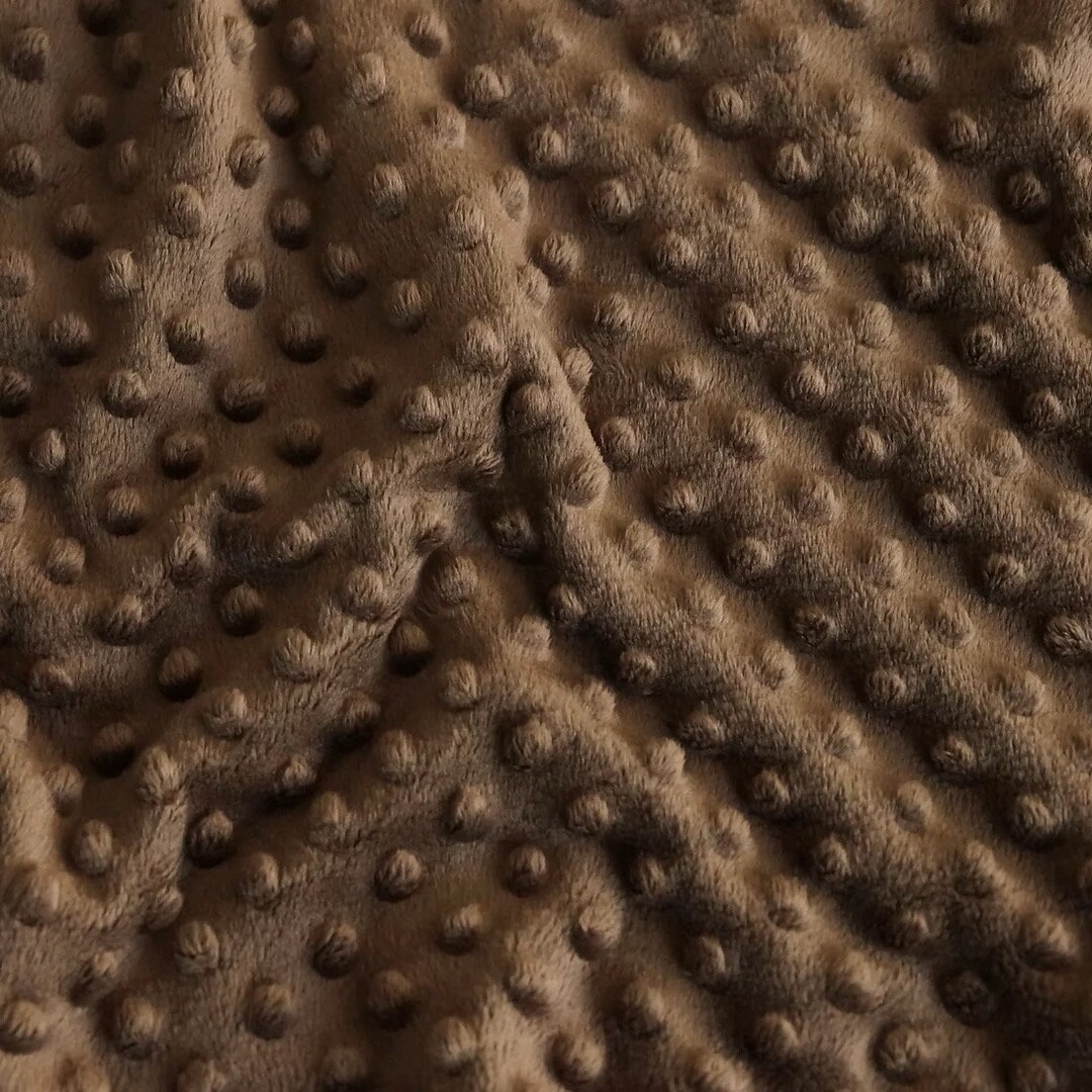 Alison BROWN Embossed Dimple Dots Soft Velvety Minky Fabric for ...