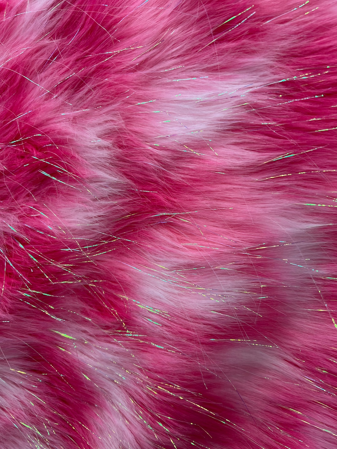 Charlie PATCHES GLITTER 7 Shaggy Soft Faux Fur Fabric for Home Decor ...