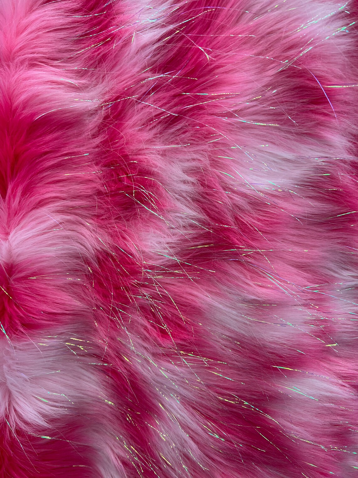 Charlie PATCHES GLITTER 7 Shaggy Soft Faux Fur Fabric for Home Decor ...