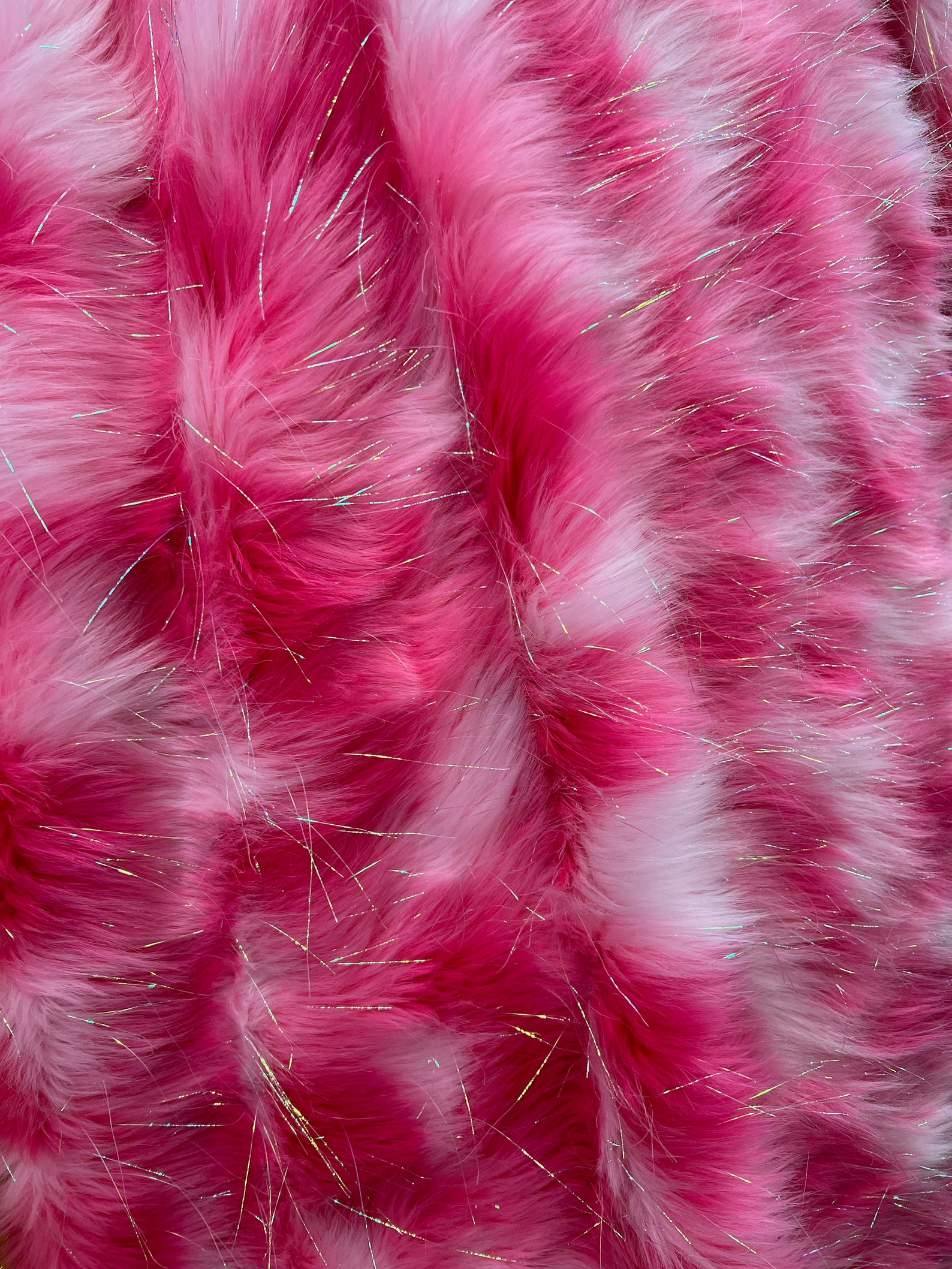 Charlie PATCHES GLITTER 7 Shaggy Soft Faux Fur Fabric for Home Decor ...