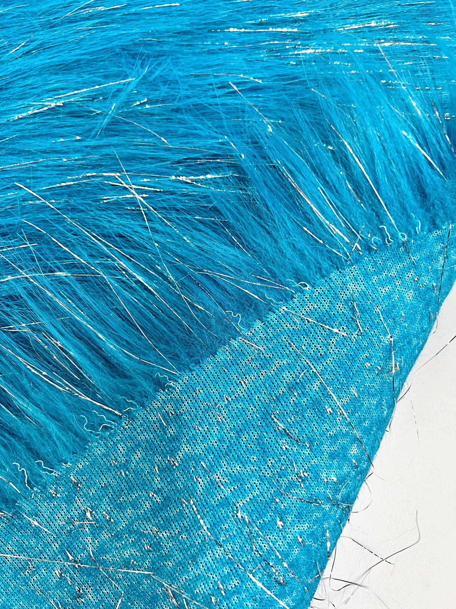 Amy TEAL Tinsel Glitter Shaggy Soft Faux Fur Fabric for Fursuit ...