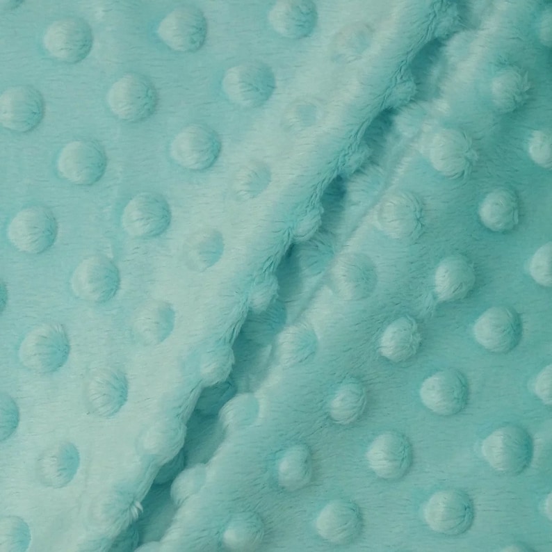 Alison ICY BLUE Embossed Dimple Dots Soft Velvety Minky Fabric for ...