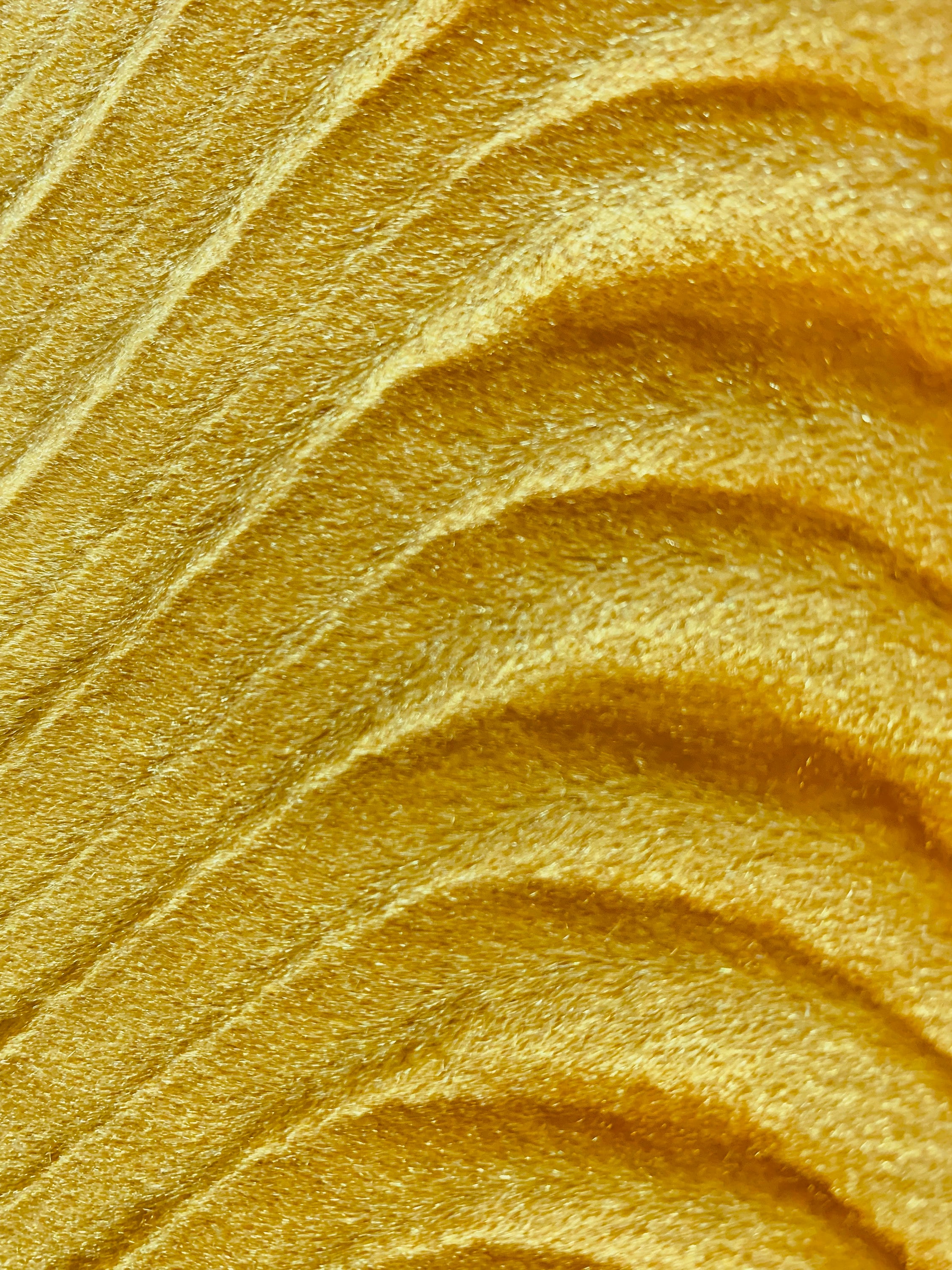 Maya GOLDEN YELLOW Wave Flocking Non-stretch Velvet Fabric by - Etsy