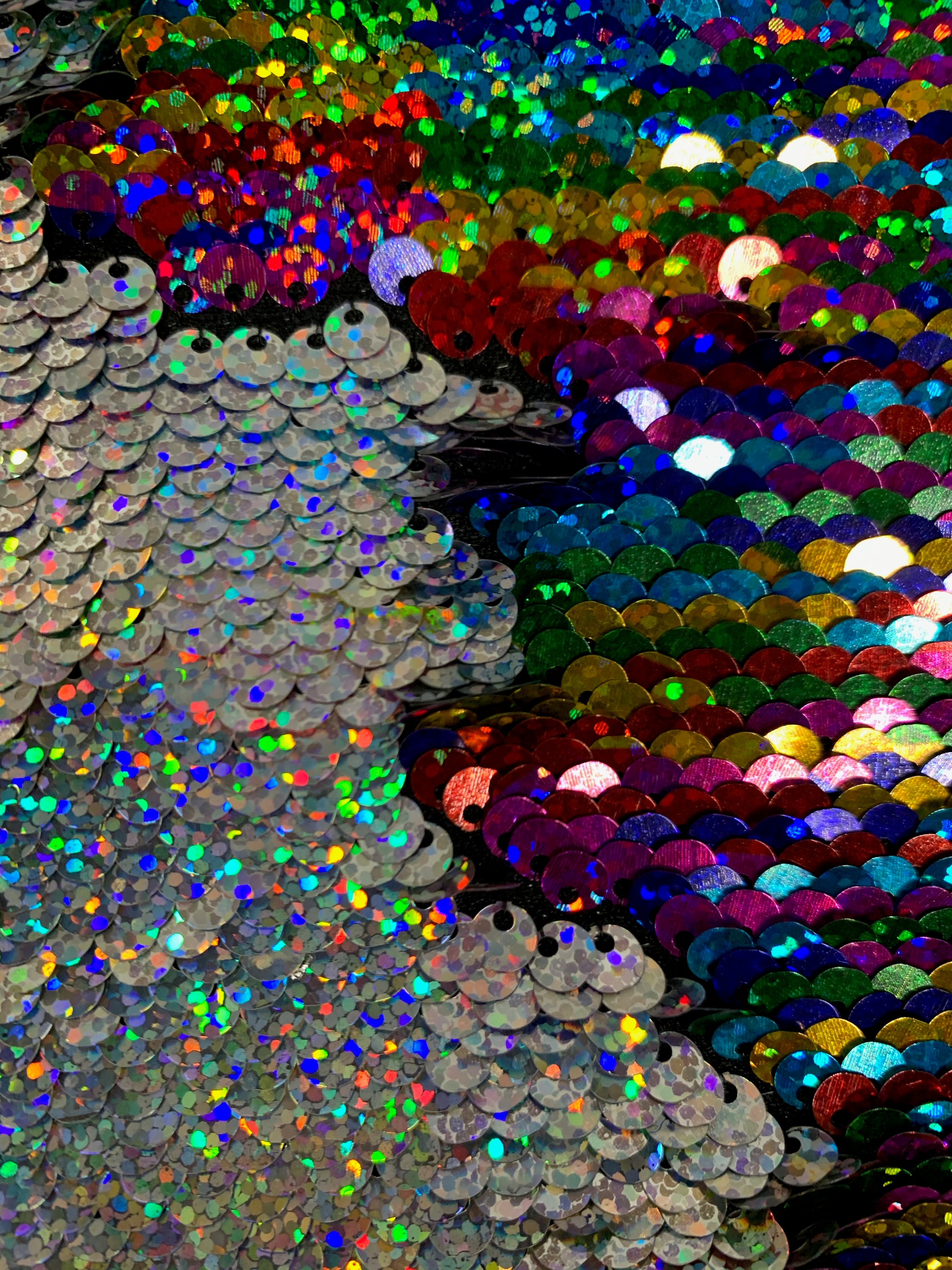 Storm IRIDESCENT SILVER RAINBOW Two Tone Flip up Reversible | Etsy