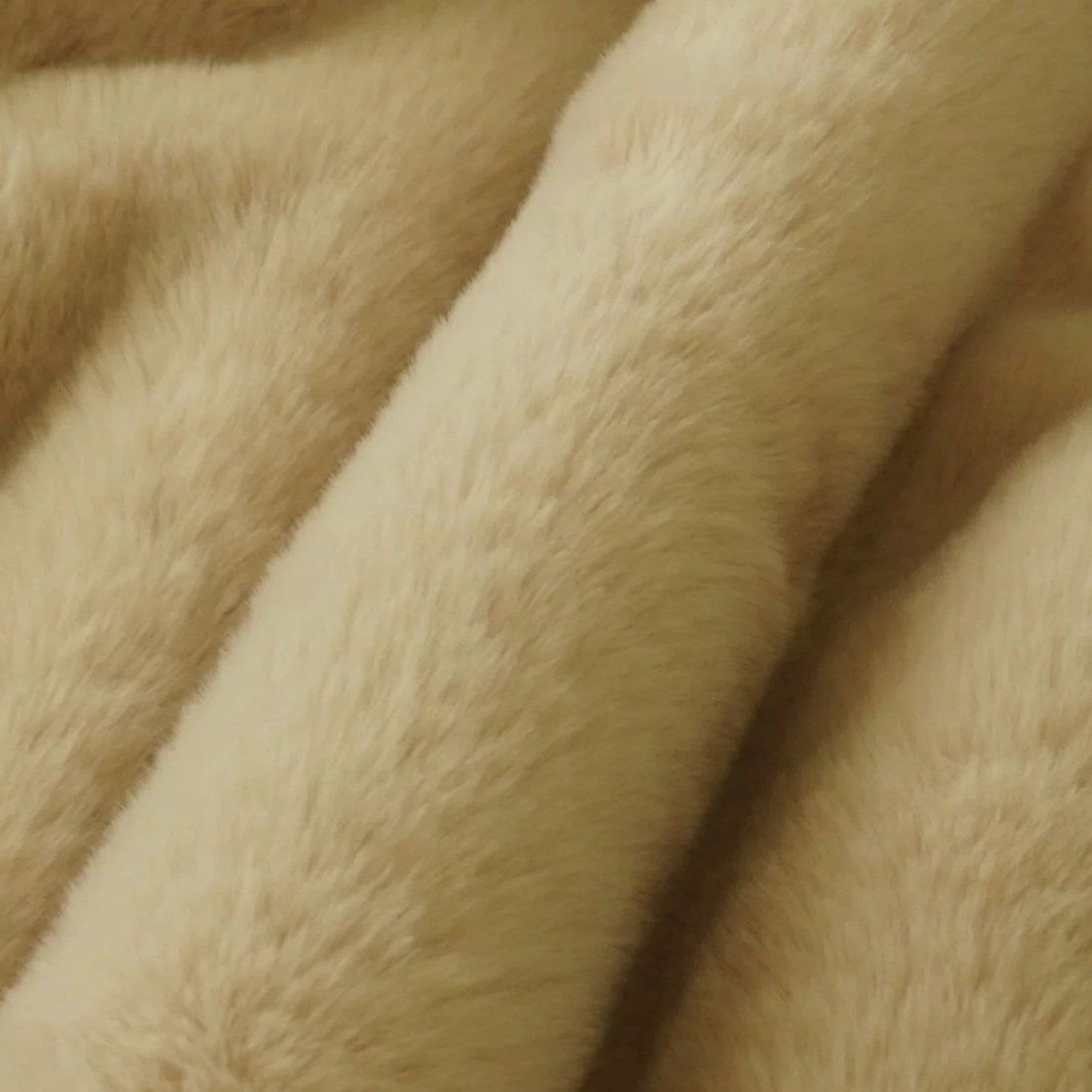 Mischa BEIGE Ultra Soft Minky Rabbit Bunny 0.5 Pile Faux - Etsy