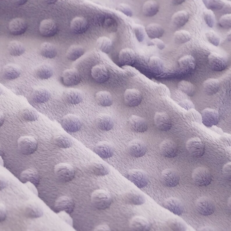Alison LILAC Embossed Dimple Dots Soft Velvety Minky Fabric | Etsy
