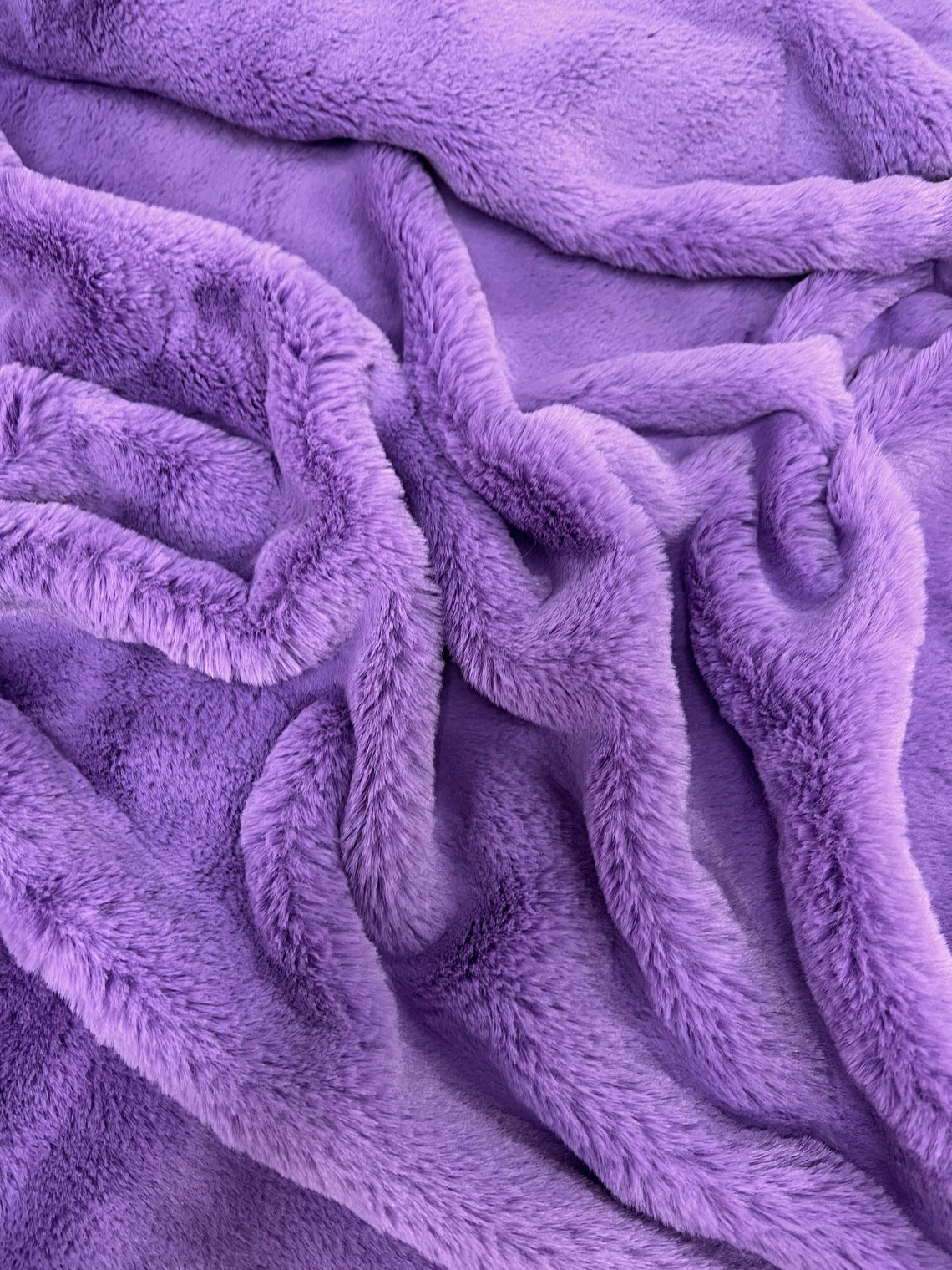 Mischa VIOLET Ultra Soft Minky Rabbit Bunny 0.5" Pile Faux Fur Fabric ...