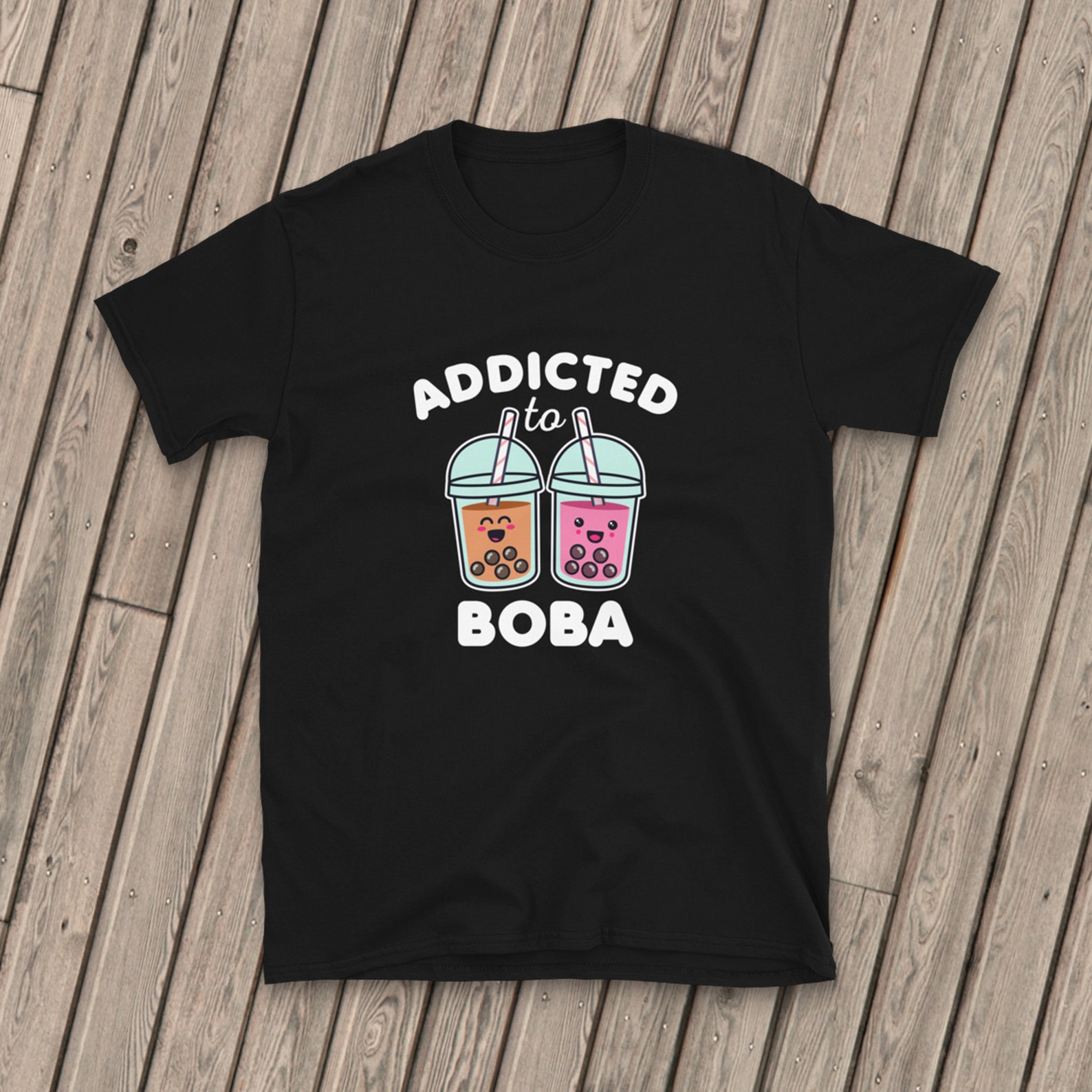 Addicted to Boba Bubble Tea Boba Tea Shop Foodie Shirt - Etsy