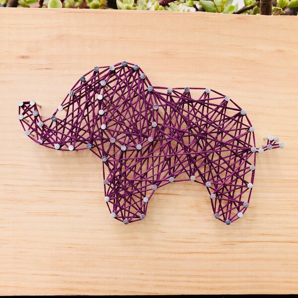 Elephant String Art - Etsy