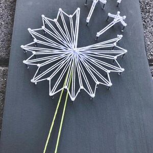 Dandelion String Art | Bohemian Decor | Handmade Wall Art | Whimsical ...