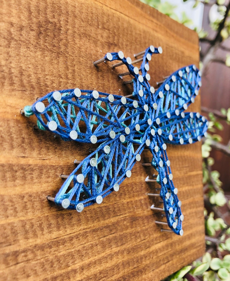 Dragonfly String Art | Handmade Decor | Whimsical Art | Gift - Etsy