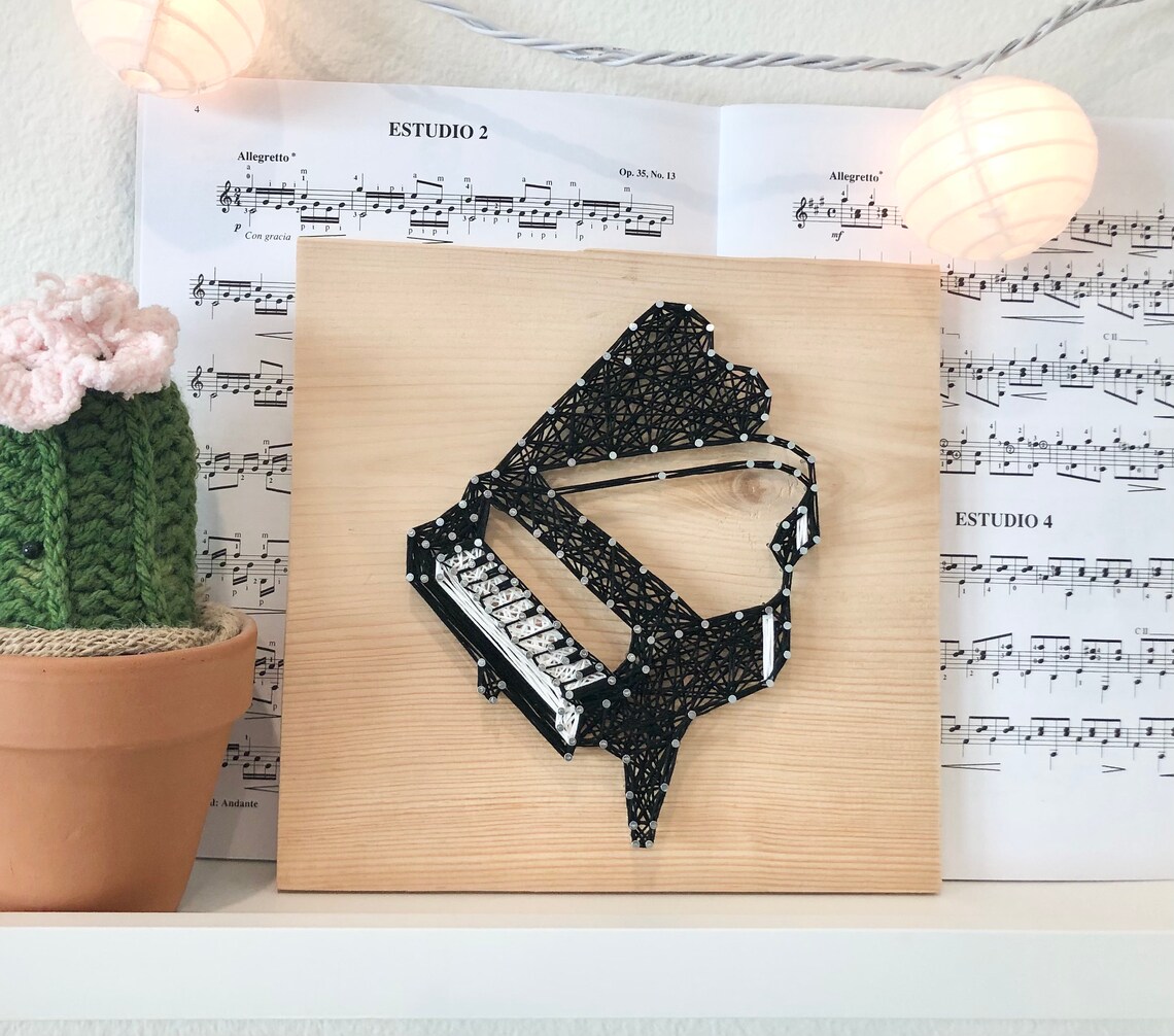 Grand Piano String Art Handmade Art Musical Home Decor - Etsy
