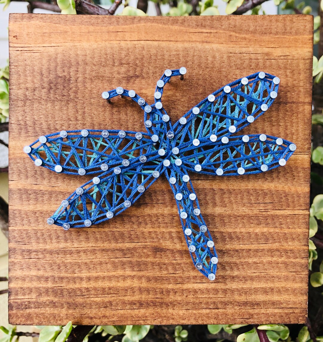 Dragonfly String Art | Handmade Decor | Whimsical Art | Gift - Etsy