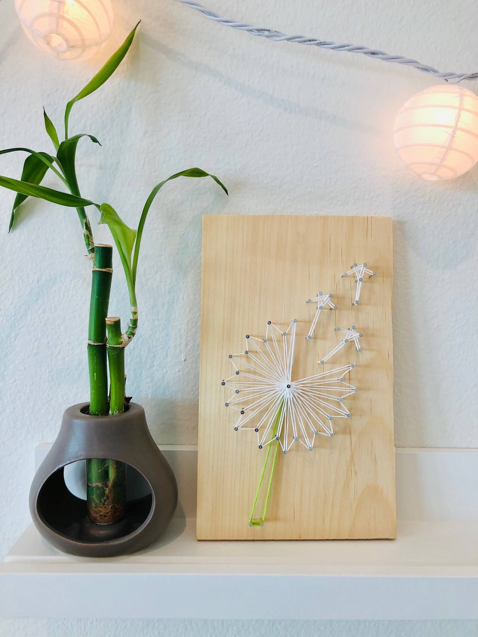 Dandelion String Art | Bohemian Decor | Handmade Wall Art | Whimsical ...