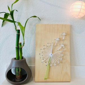 Dandelion String Art | Bohemian Decor | Handmade Wall Art | Whimsical ...