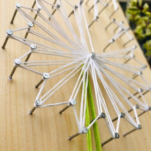 Dandelion String Art | Bohemian Decor | Handmade Wall Art | Whimsical ...
