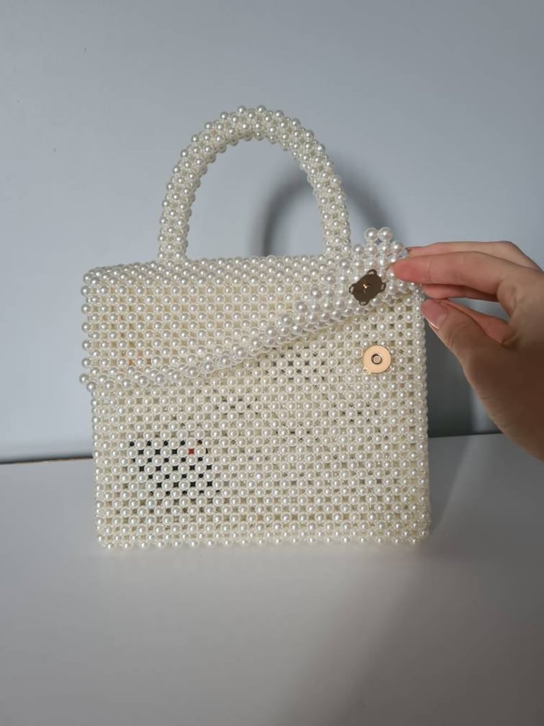 Ivory Evening Bag Pearl Beaded Ivory Bag Luxury Gift Box - Etsy