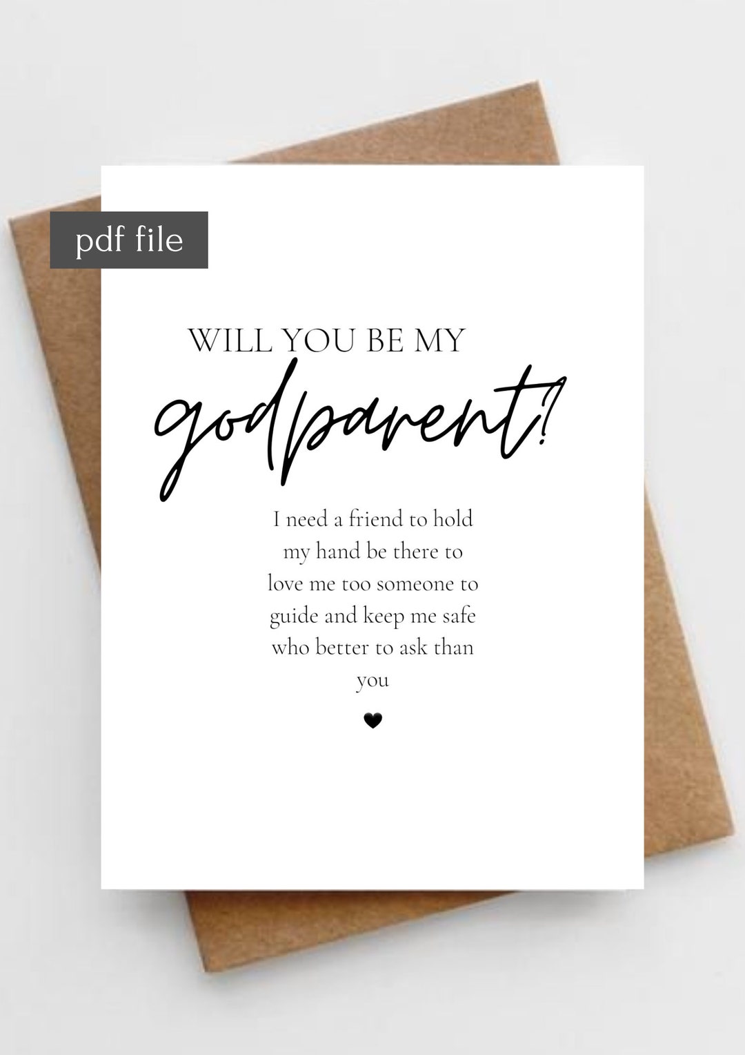 Baptism Certificate, Godparent Proposal, Godmother Proposal, Godfather ...