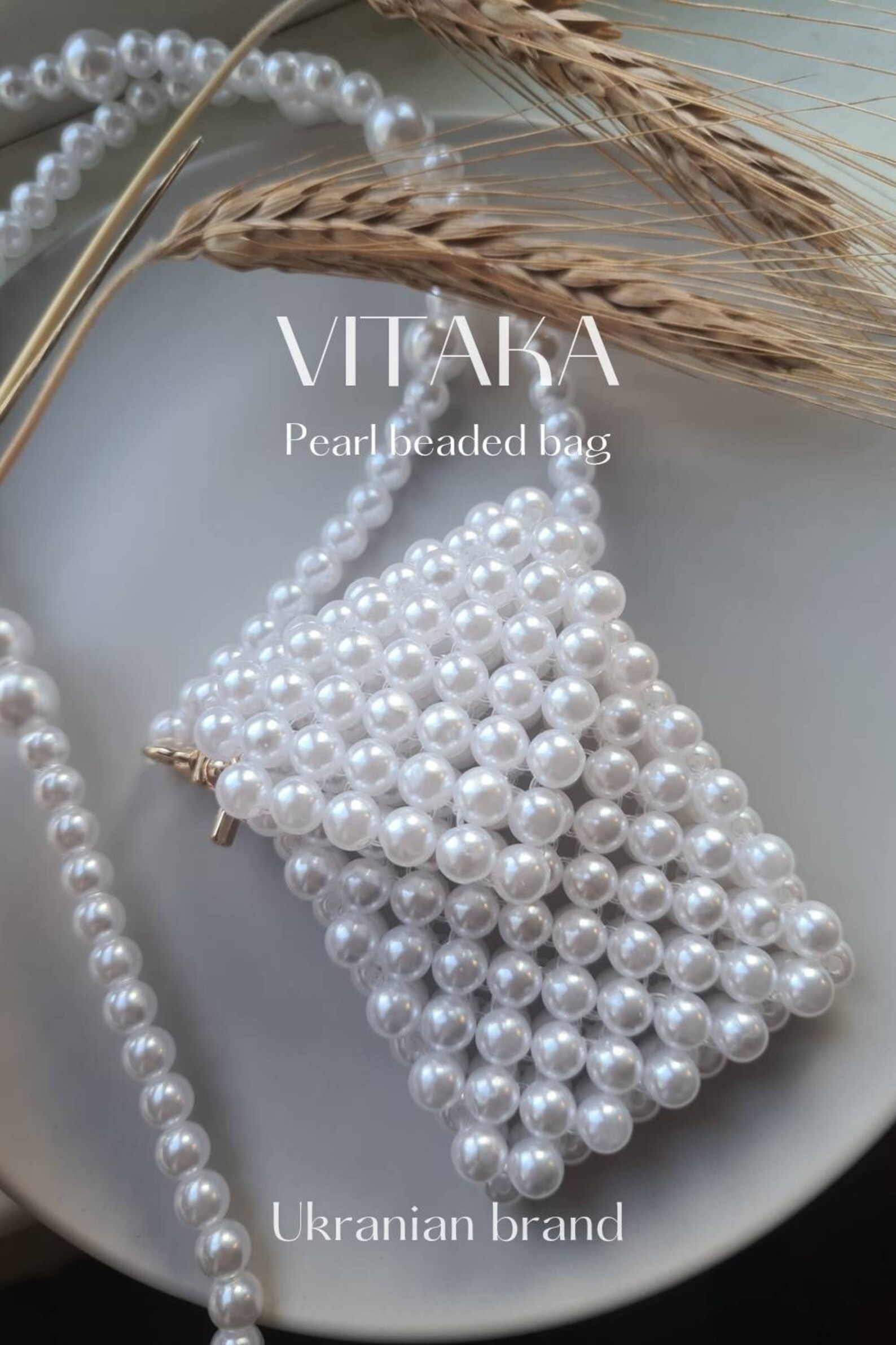 Tote Bag Aesthetic, Summer Fashion, Mini Trendy Bag, White Pearl Bead ...