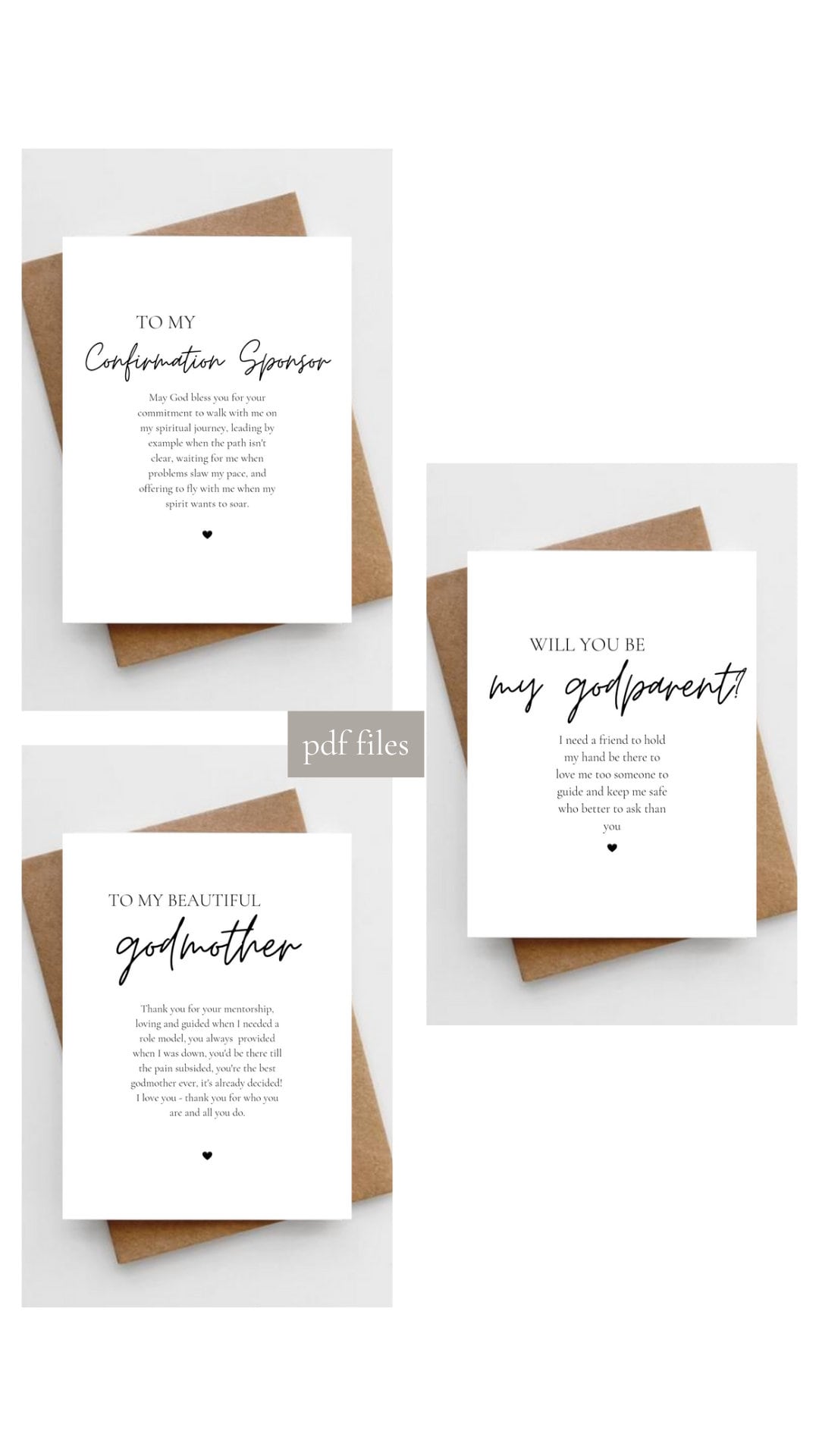 Godparent Proposal, Confirmation Sponsor Gifts Women, First Holy ...
