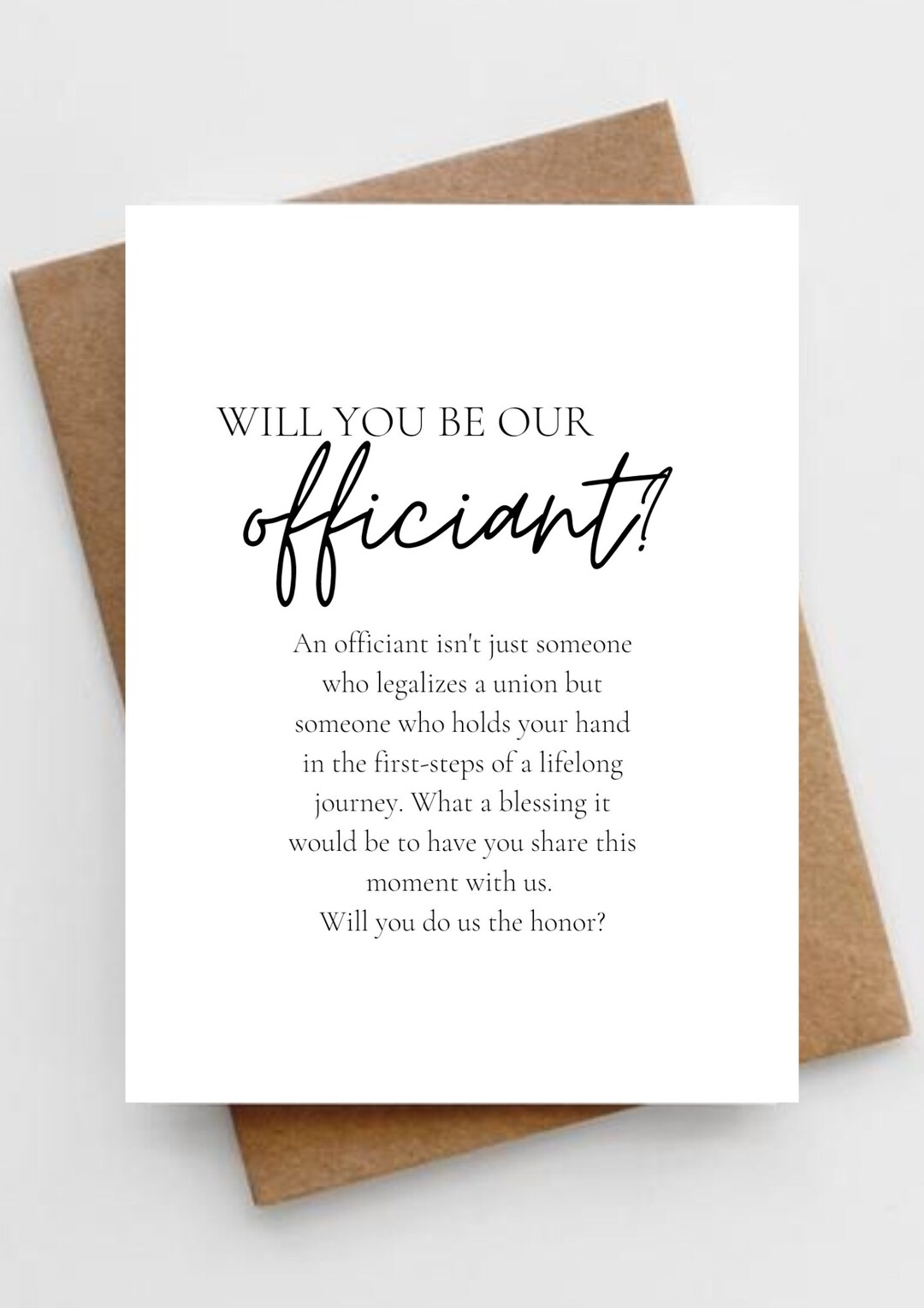 Officiant Proposal Wedding Gift Small Thank You Gift Bridal Party Gift ...