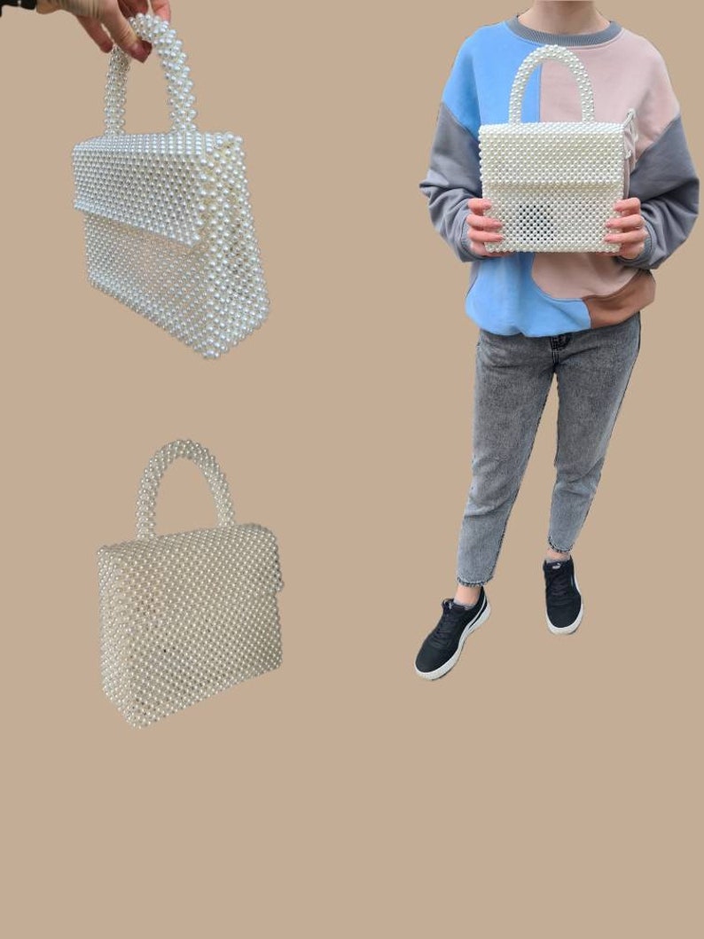 Ivory Evening Bag Pearl Beaded Ivory Bag Luxury Gift Box - Etsy