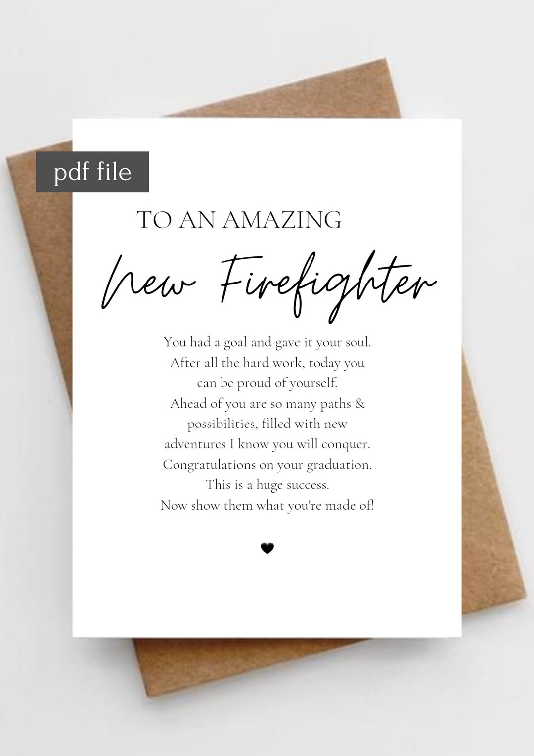 Fireman Gift, Firefighter Graduation Gift, Fire Department, Thin Red ...