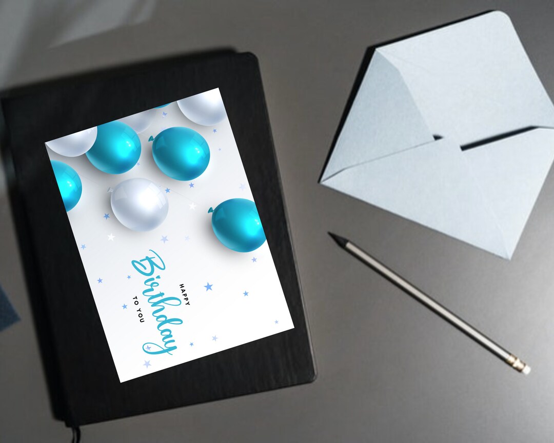 Birthday Card Prints, Editable Birthday Card, Downloadable Birthday ...