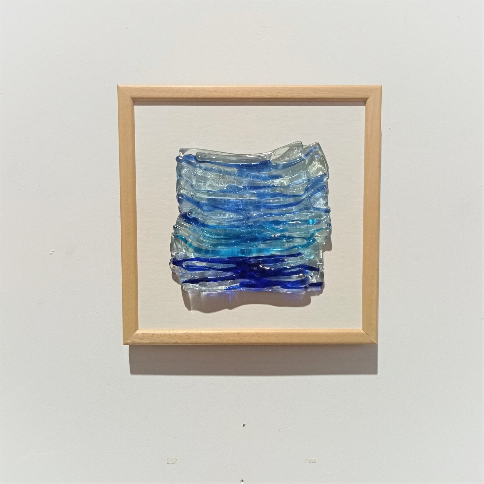 Abstract Depiction of Sunset,rectangle Fused Glass Frame, Artistic ...