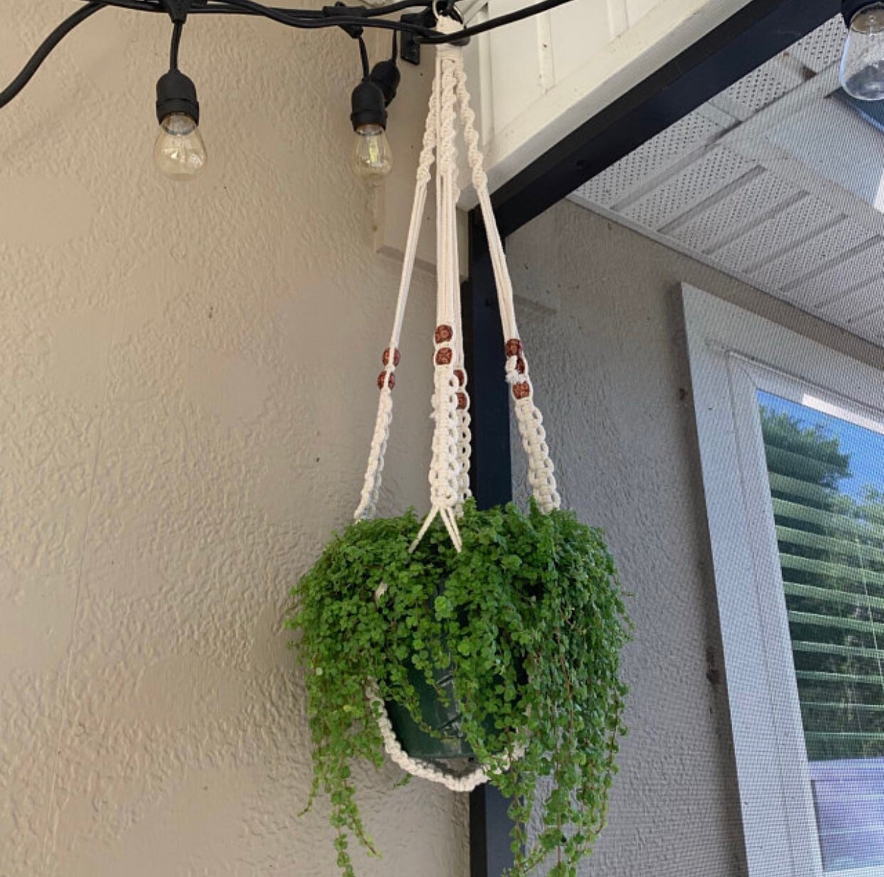 4 Macrame Hanging Planters For Your House or Porch Indoor or | Etsy