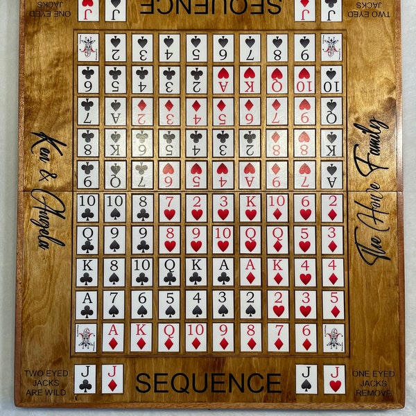 Sequence Board Game - Etsy