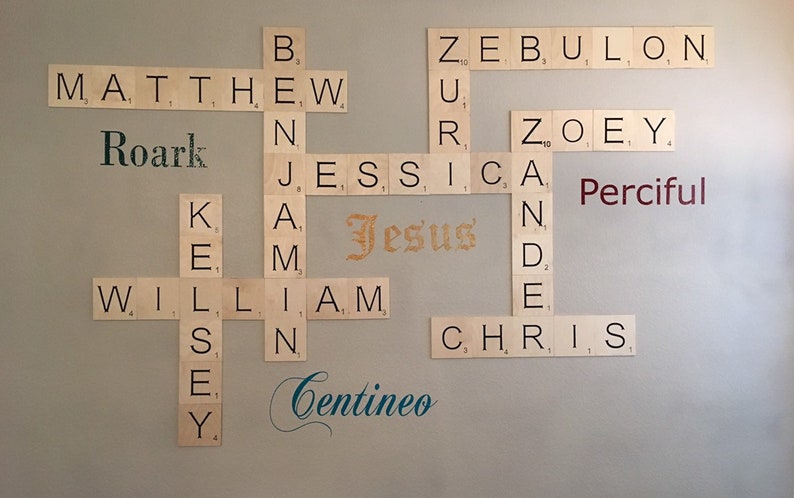 Scrabble Tiles - 3” - 6” V-carved, Bare or Stained and Sealed. 6mm (1/4 ...