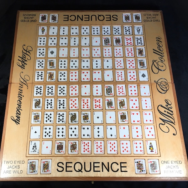Sequence Board Game - Etsy