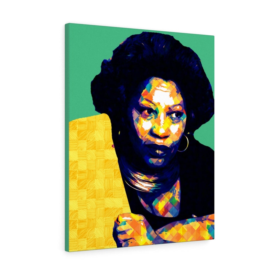 Toni Morrison Pop Art Canvas Print Canvas Gallery Wrap Black Art - Etsy