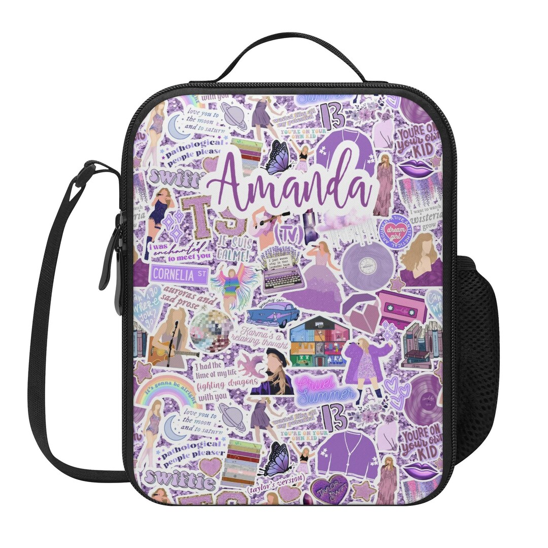 Personalized Purple Pop Singer Lunch Box - Etsy