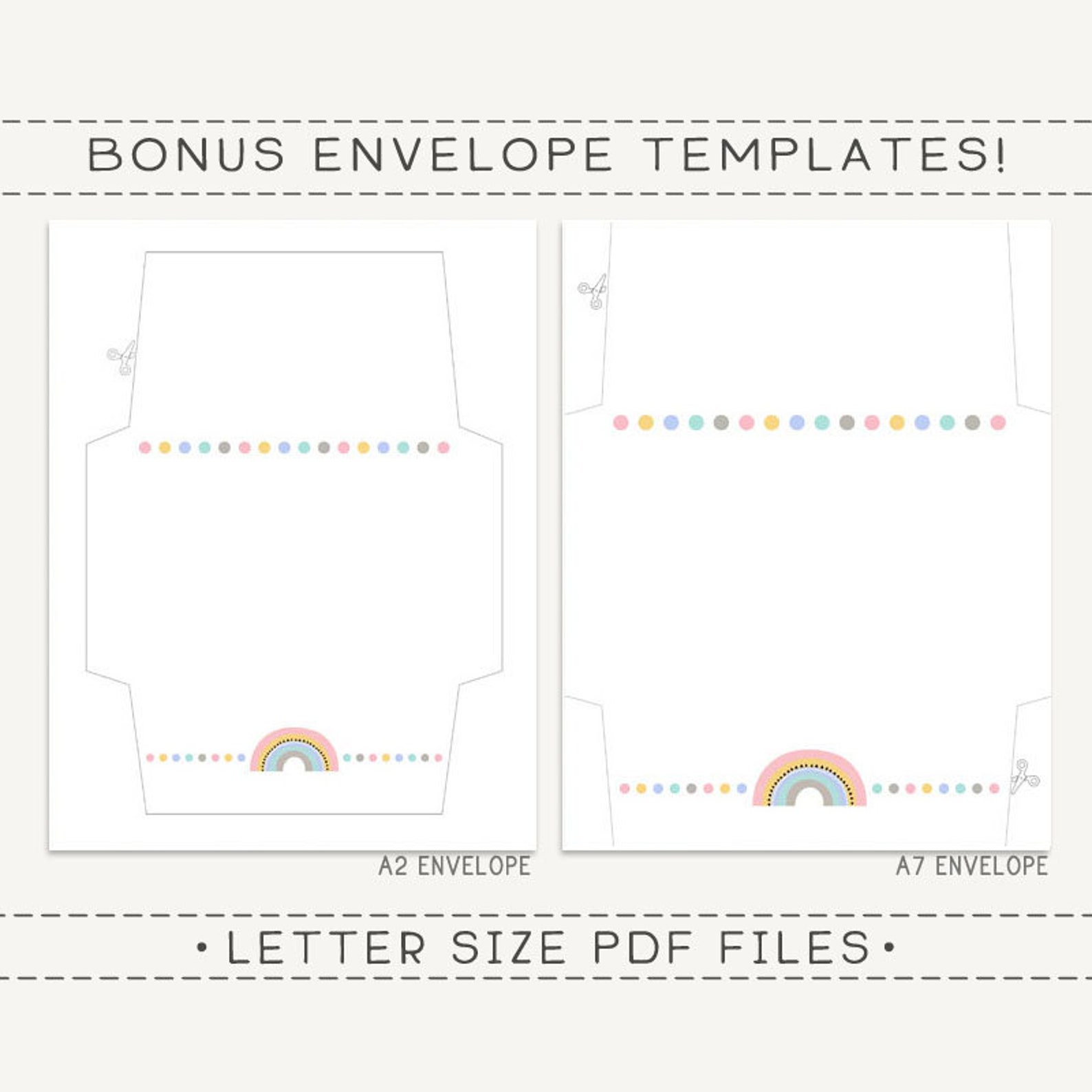 Happy Birthday Printable Card and Envelope / Instant Download - Etsy