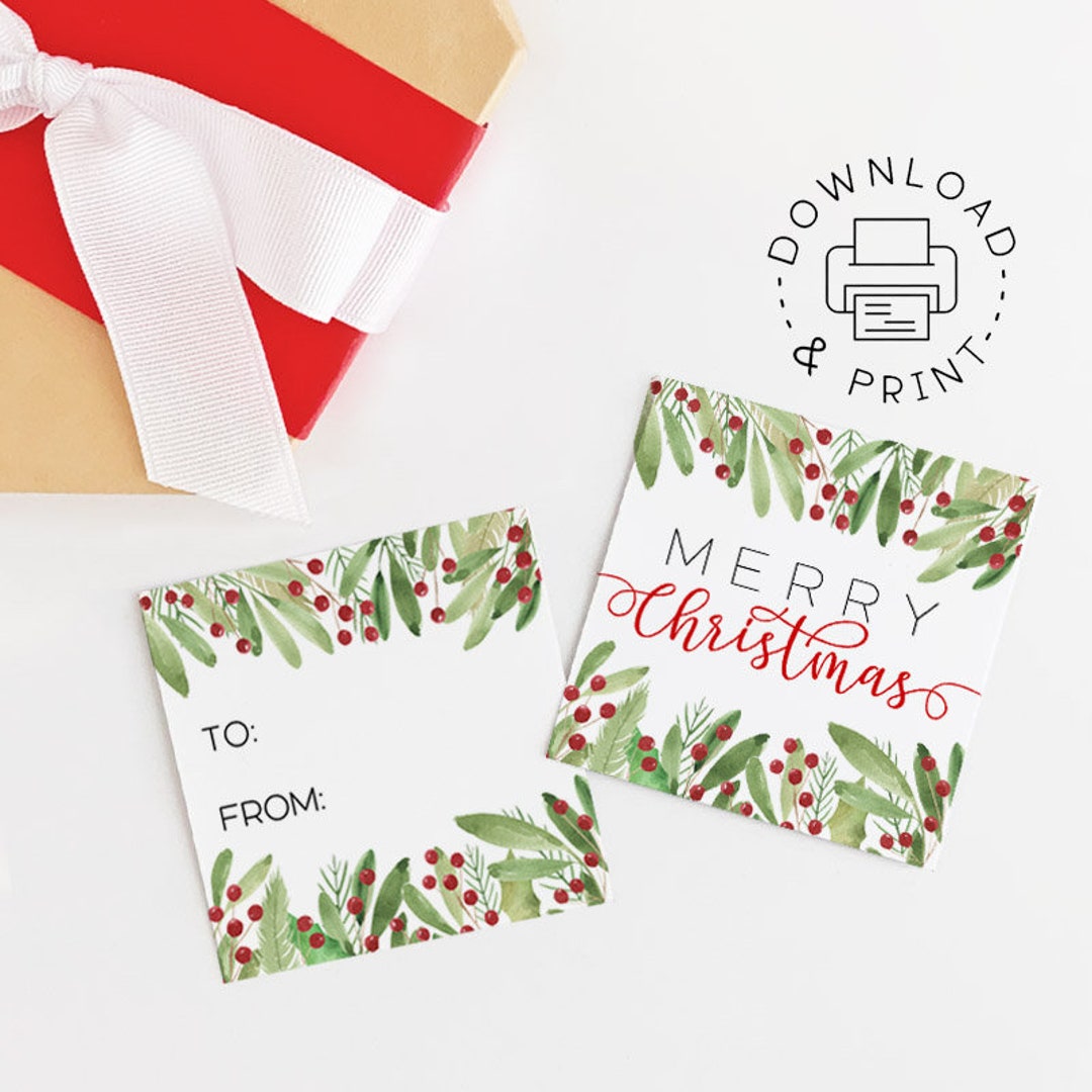 Printable Gift Tags / Christmas Gift Tag Set - Etsy