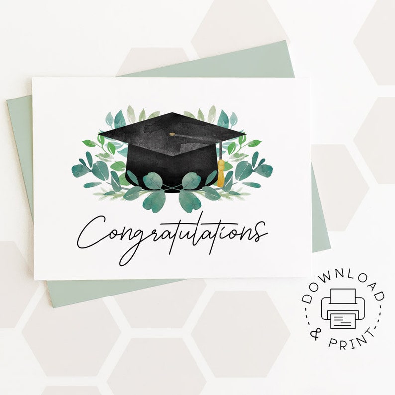 Congratulations Printable Card / Instant Download PDF / - Etsy