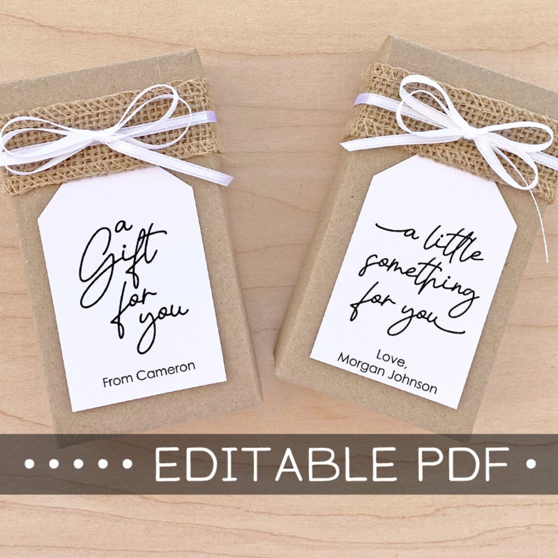 Editable & Printable Gift Tags / A Gift for You Tag / A Little - Etsy