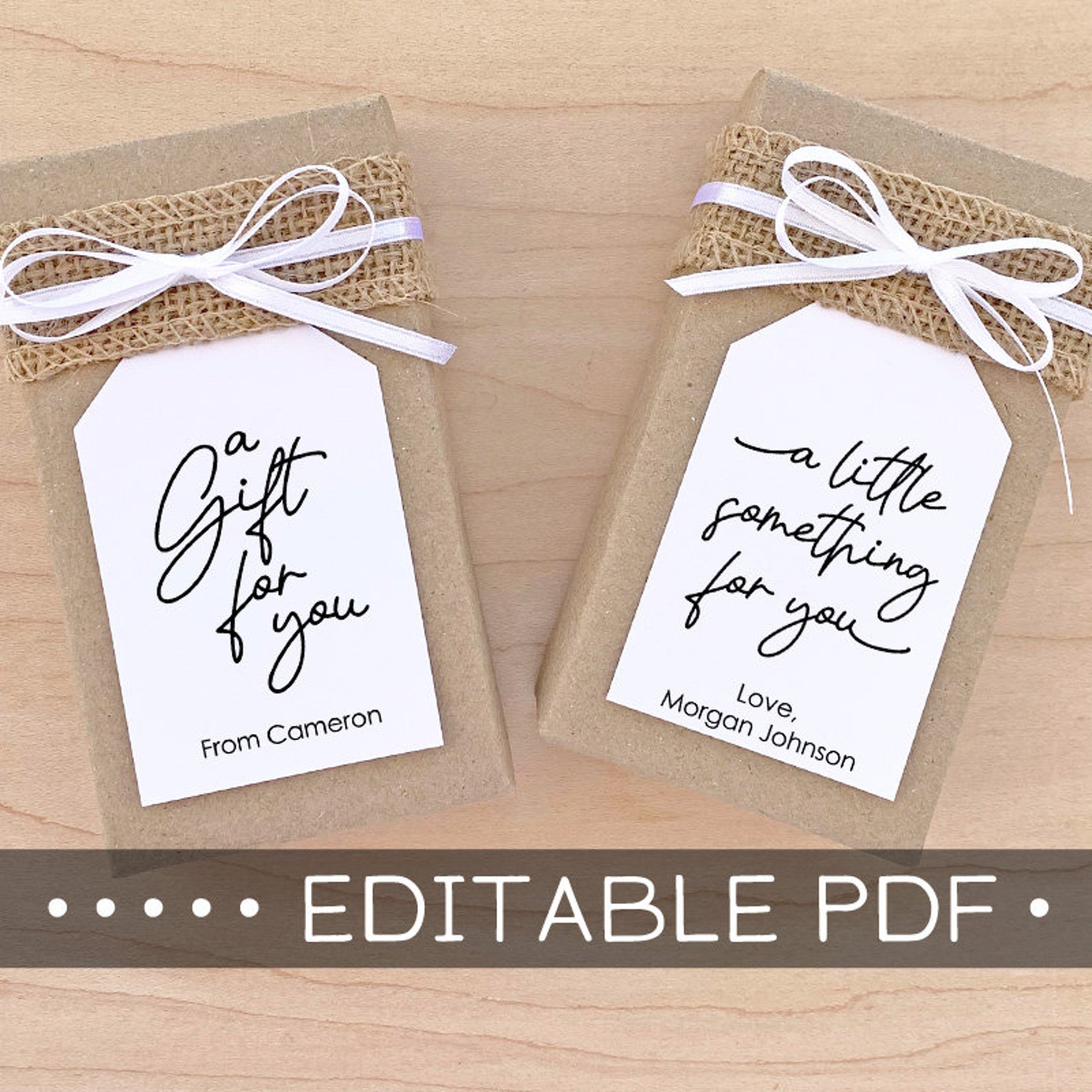Editable & Printable Gift Tags / A Gift for You Tag / A Little - Etsy