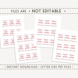 Printable Gift Tags / Spanish Valentine's Day Favor Tags / Feliz Dia ...