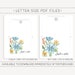 Just A Note Printable Card / Instant Download PDF / Watercolor Floral ...