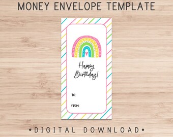 Printable Birthday Money Gift Envelope / Instant Download PDF | Etsy