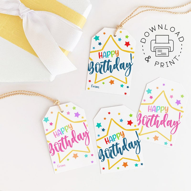 Birthday Gift Tag - 60+ Gift Ideas for 2025