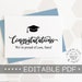 Editable & Printable Graduation Card / Instant Download PDF / Card ...
